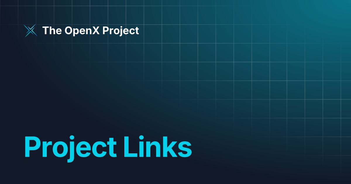 Project Links | The OpenX Project