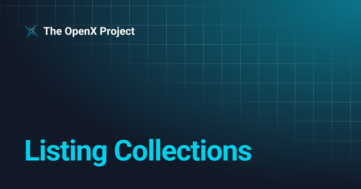 Listing Collections | The OpenX Project